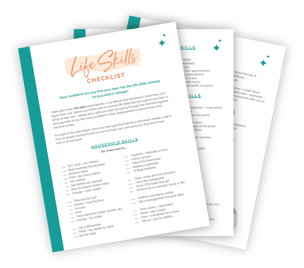 Essential life skills for teens [FREE Checklist] - Creating Positive ...